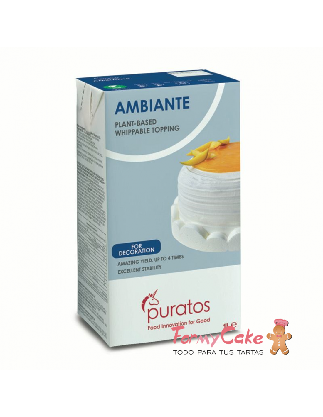 Nata Vegetal Ambiante 1L Puratos | Frostings o Rellenos para Tartas ...